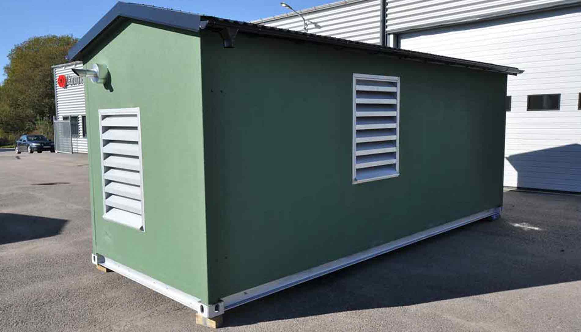 Ulike typer reservekraftsaggregater montert i container